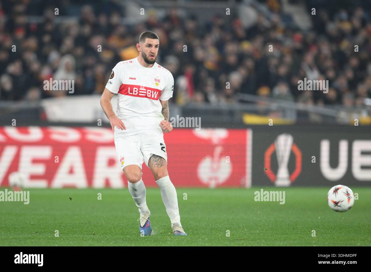 Olimpico Stadium, Rome, Italy - Jeff Chabot of VfB Stuttgart during ...