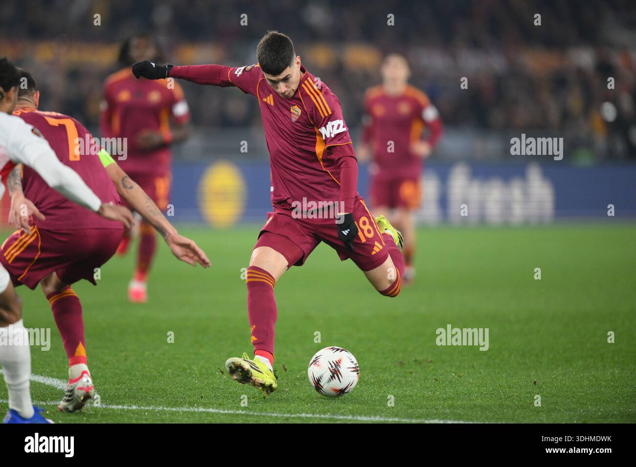 Matias soule of as roma scoring chance hi-res stock photography and ...