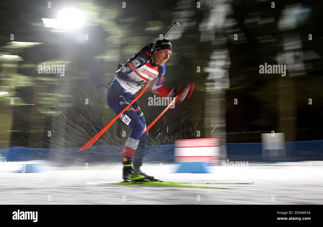 Biathlon World Cup race (men's 15 km individual race), Nove Mesto na ...