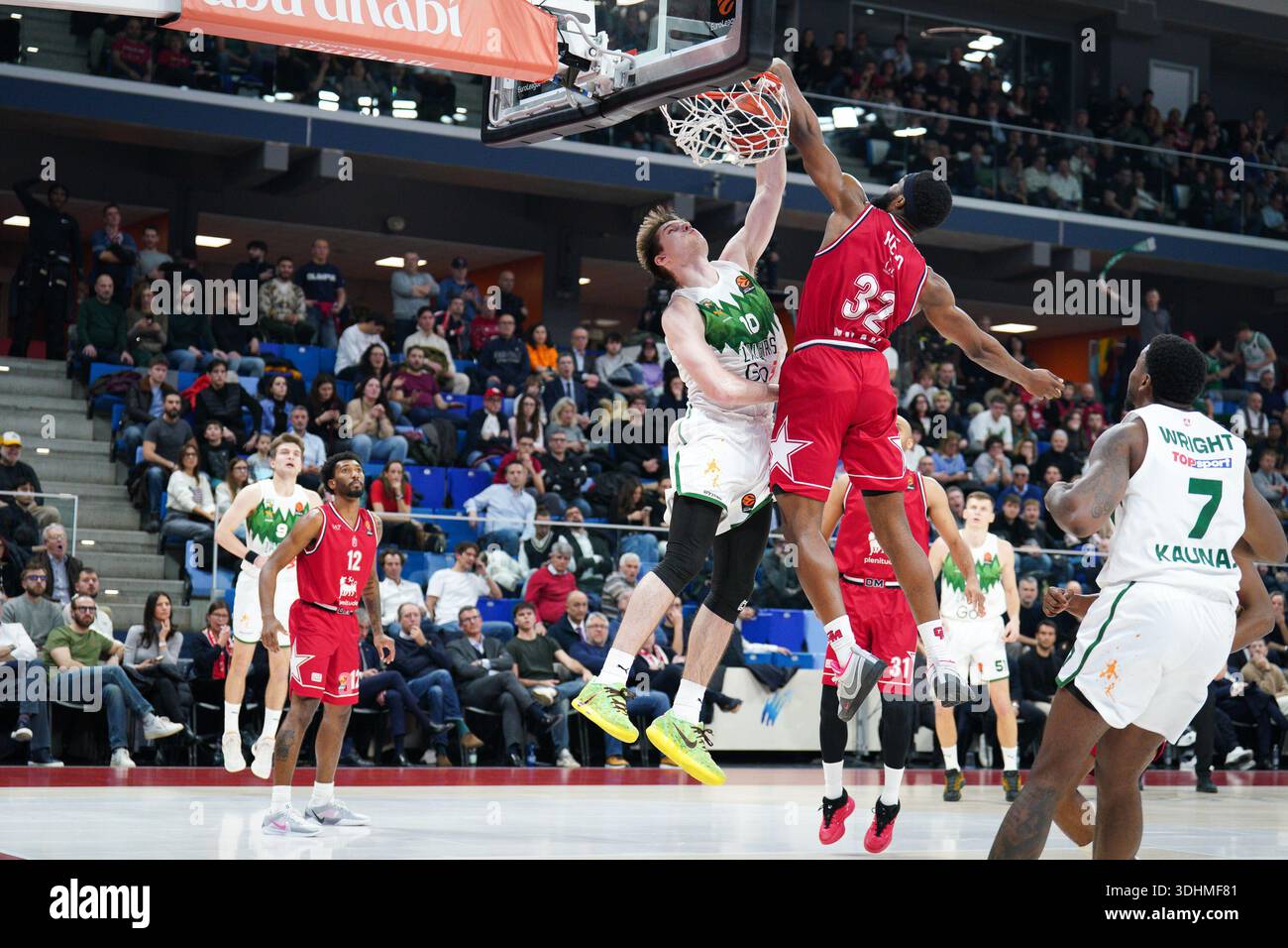 EA7 Emporio Armani Milano vs. Zalgiris Kaunas, in the photo Azuolas ...