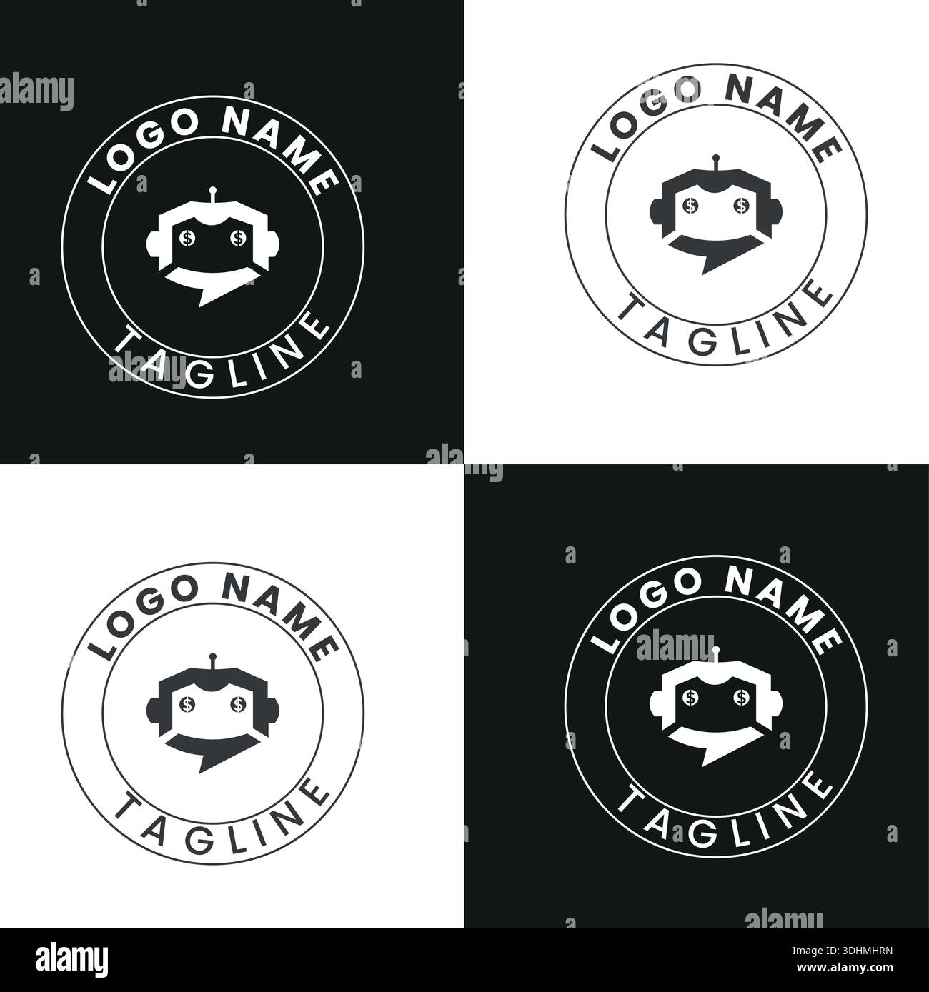 Robot emblem hi-res stock photography and images - Alamy