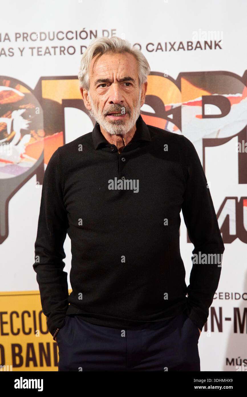 Imanol Arias attends 'Godspell' Premiere at Pavon Theatre on January 22 ...