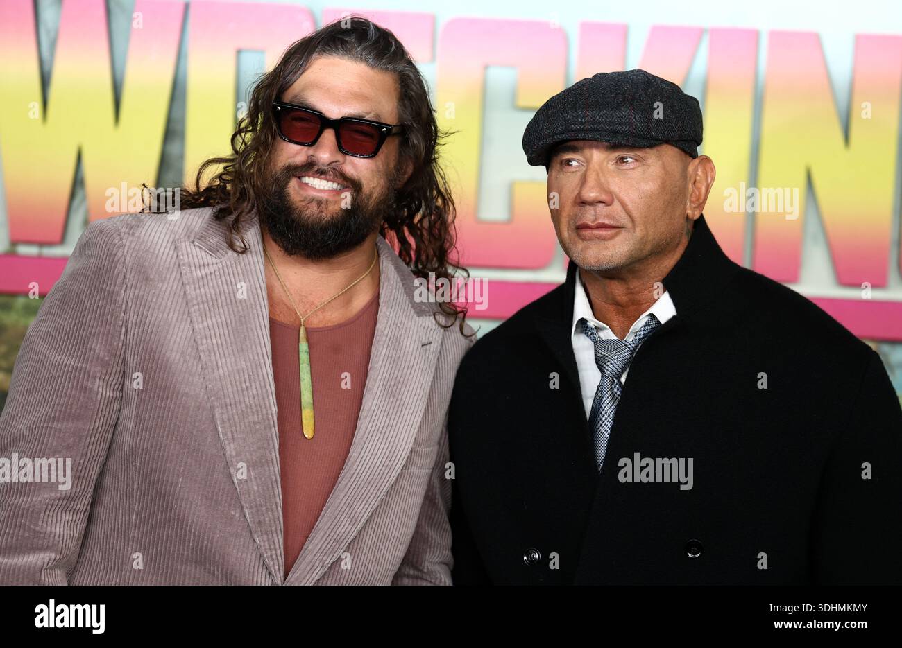 London, UK, 22nd January 2026, Jason Momoa and Dave Bautista attend the ...