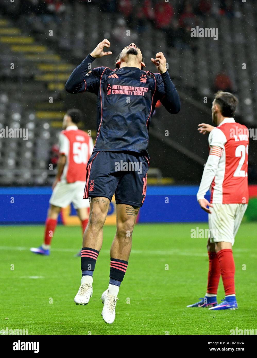 Nottingham Forest's Morgan Gibbs-White reacts during the UEFA Europa ...