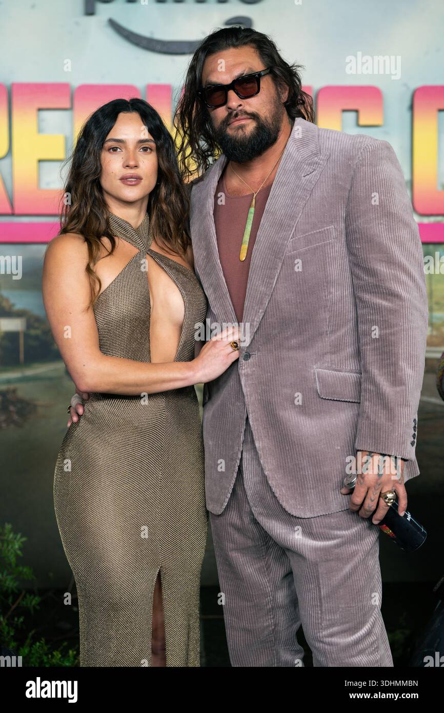 Adria Arjona and Jason Momoa attend "The Wrecking Crew" UK Special ...