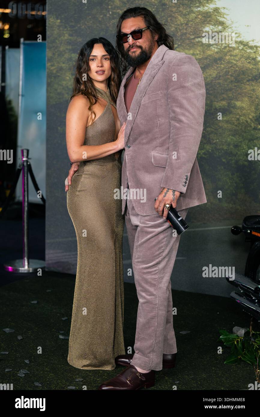 Adria Arjona and Jason Momoa attend "The Wrecking Crew" UK Special ...