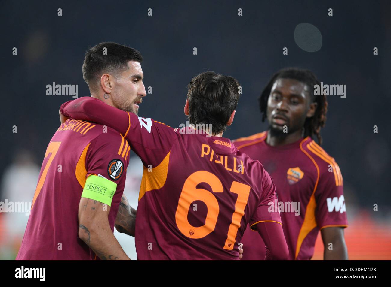Olimpico Stadium, Rome, Italy - Niccolo Pisilli of AS Roma celebrates ...
