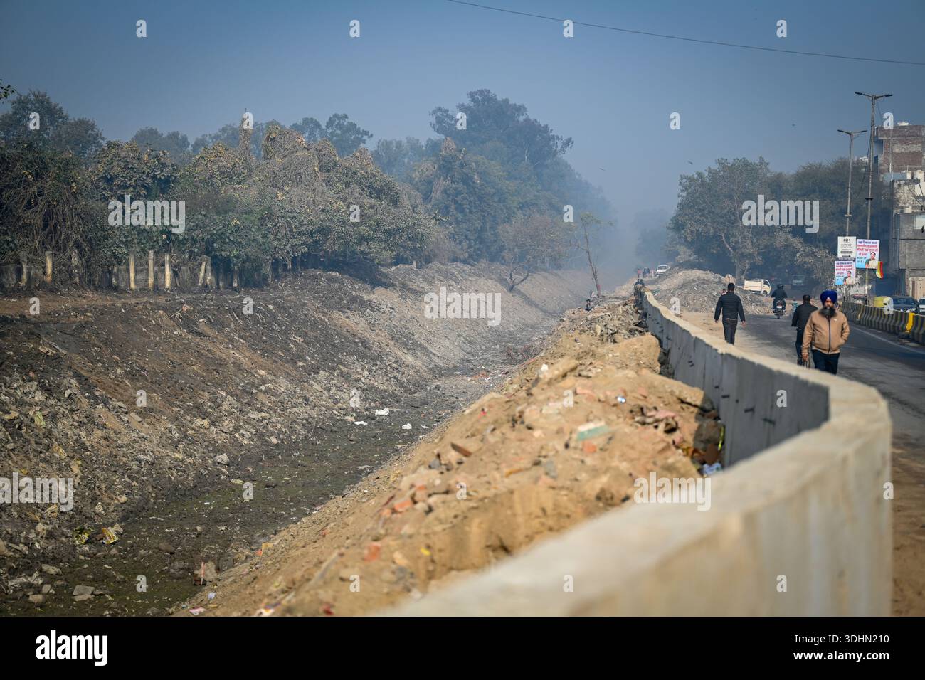 NEW DELHI, INDIA - JANUARY 22: A view of ongoing development works of ...