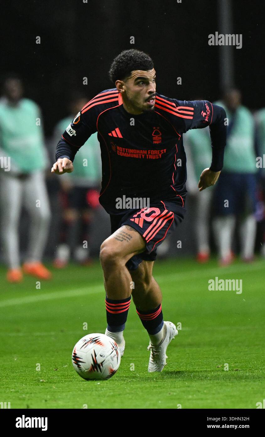 Nottingham Forest's Morgan Gibbs-White during the UEFA Europa League ...