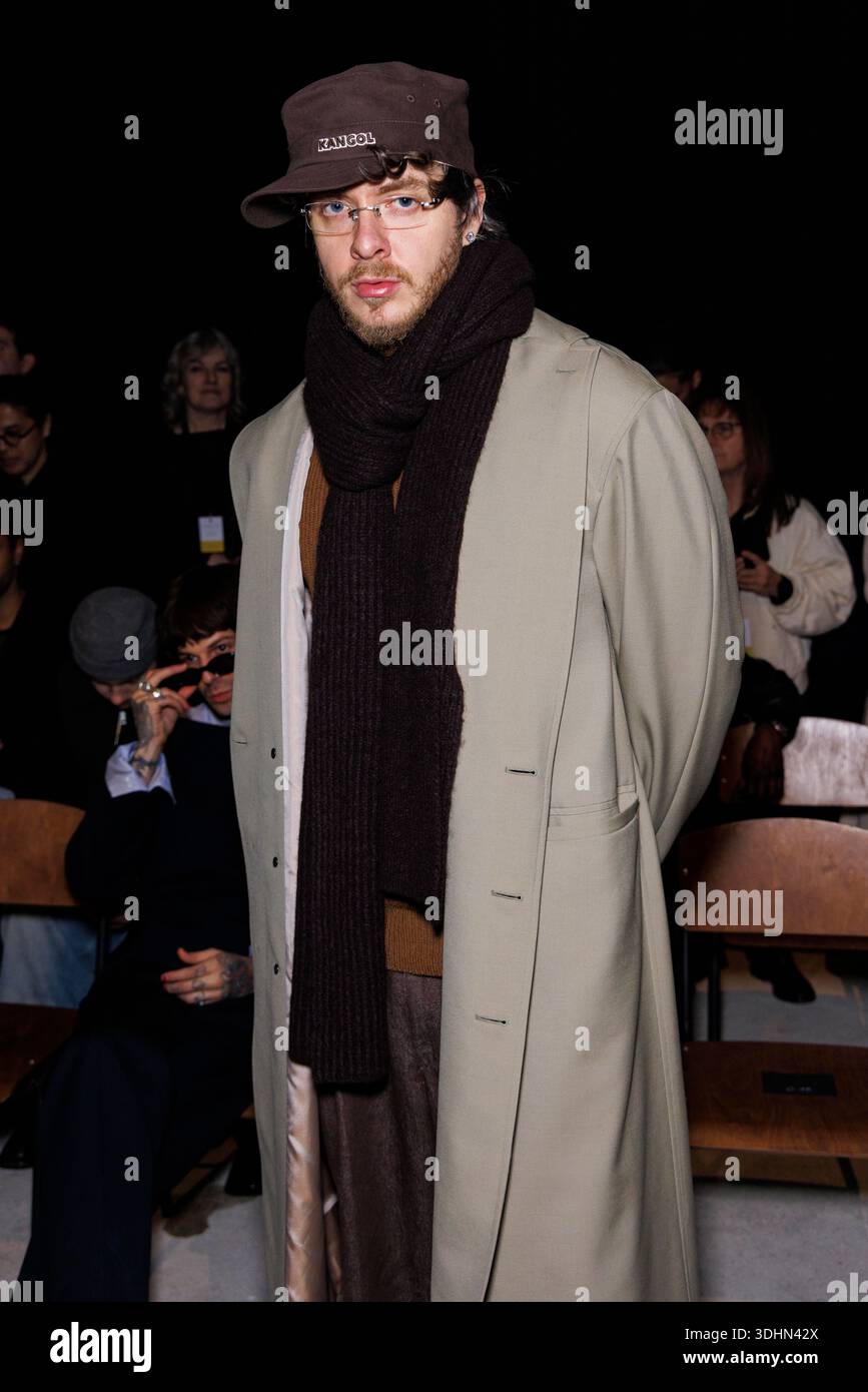 Jack Harlow attends DRIES VAN NOTEN men Fall/Winter 2026-2027 runway ...