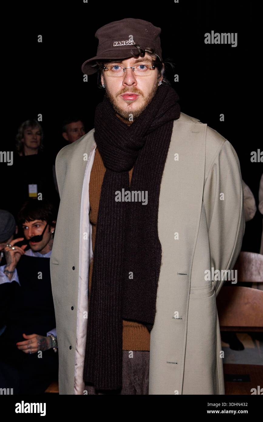 Jack Harlow attends DRIES VAN NOTEN men Fall/Winter 2026-2027 runway ...