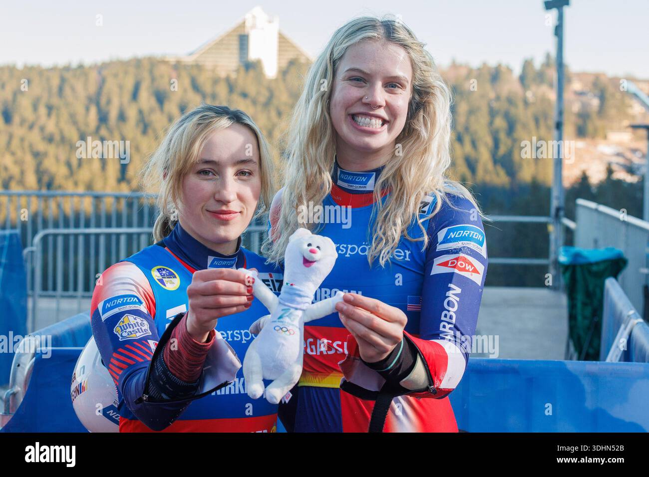 from the right: Chevonne Chelsea Forgan and Sophia Kirkby (USA) with ...