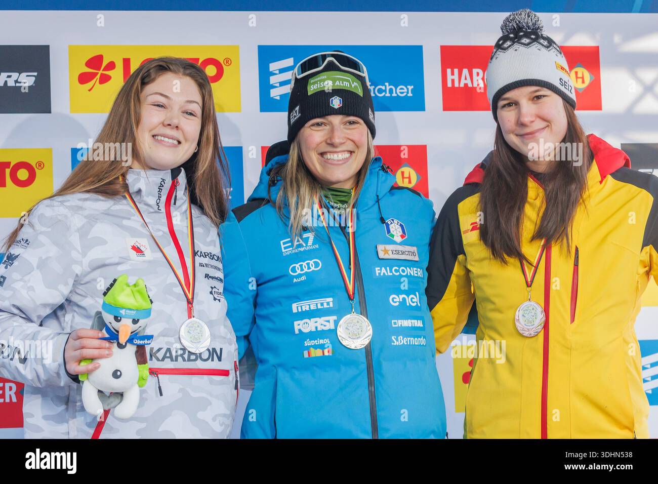 Awards ceremony Nation Cup; from left: Caitlin Nash (CAN), Sandra ...