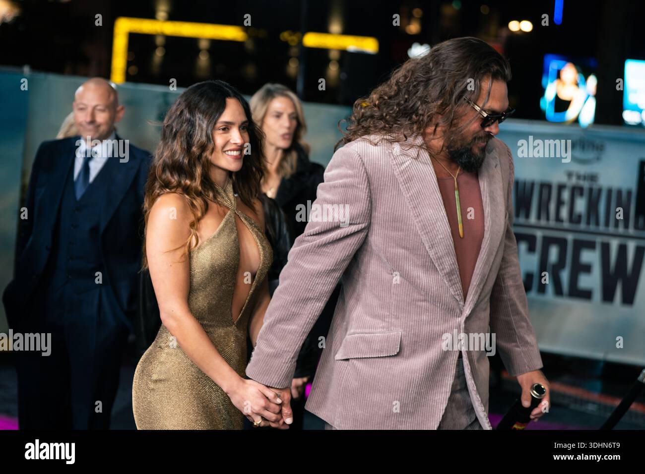 Adria Arjona and Jason Momoa attend "The Wrecking Crew" UK Special ...