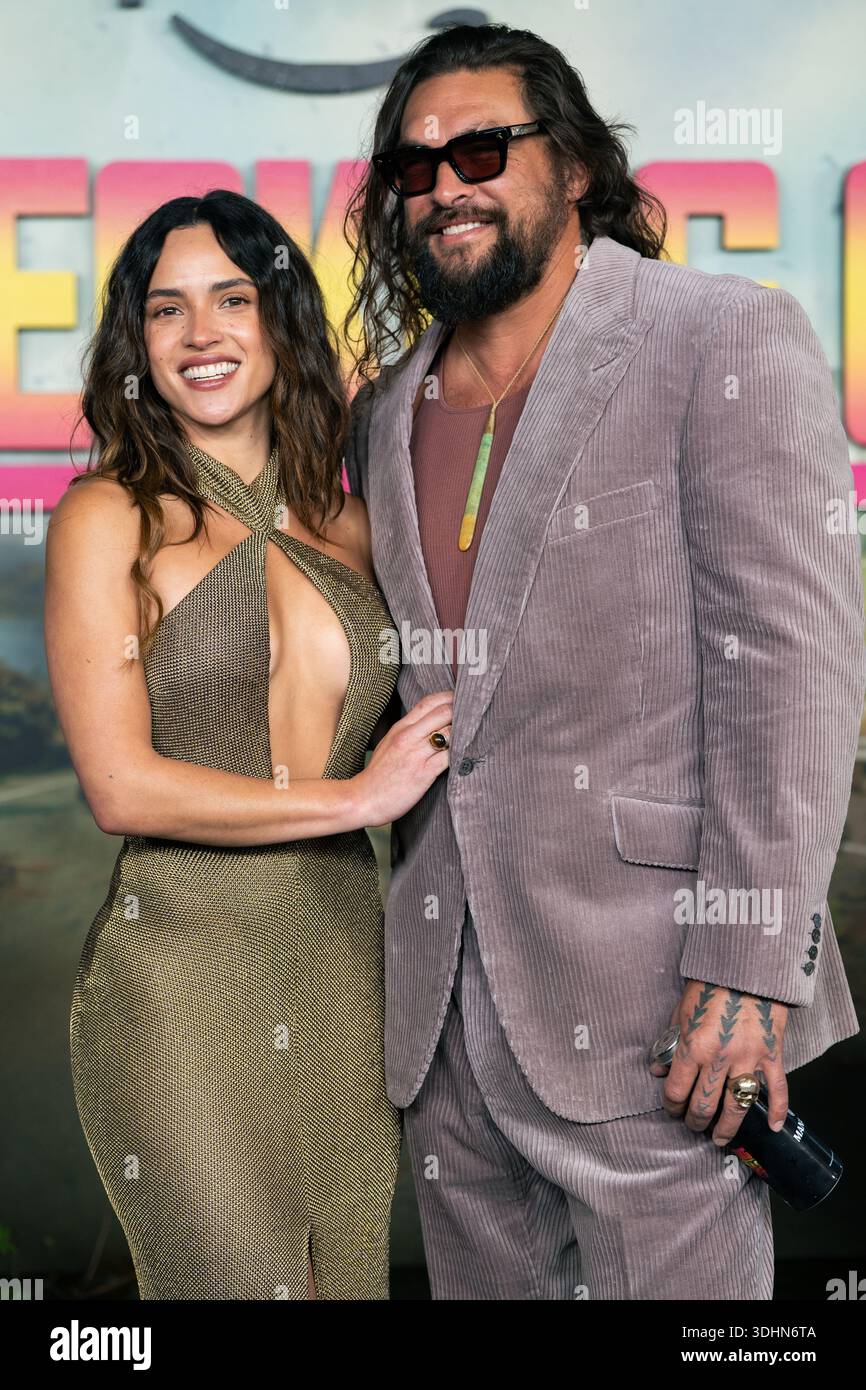 London, UK. 22nd Jan, 2026. Adria Arjona and Jason Momoa attend "The ...