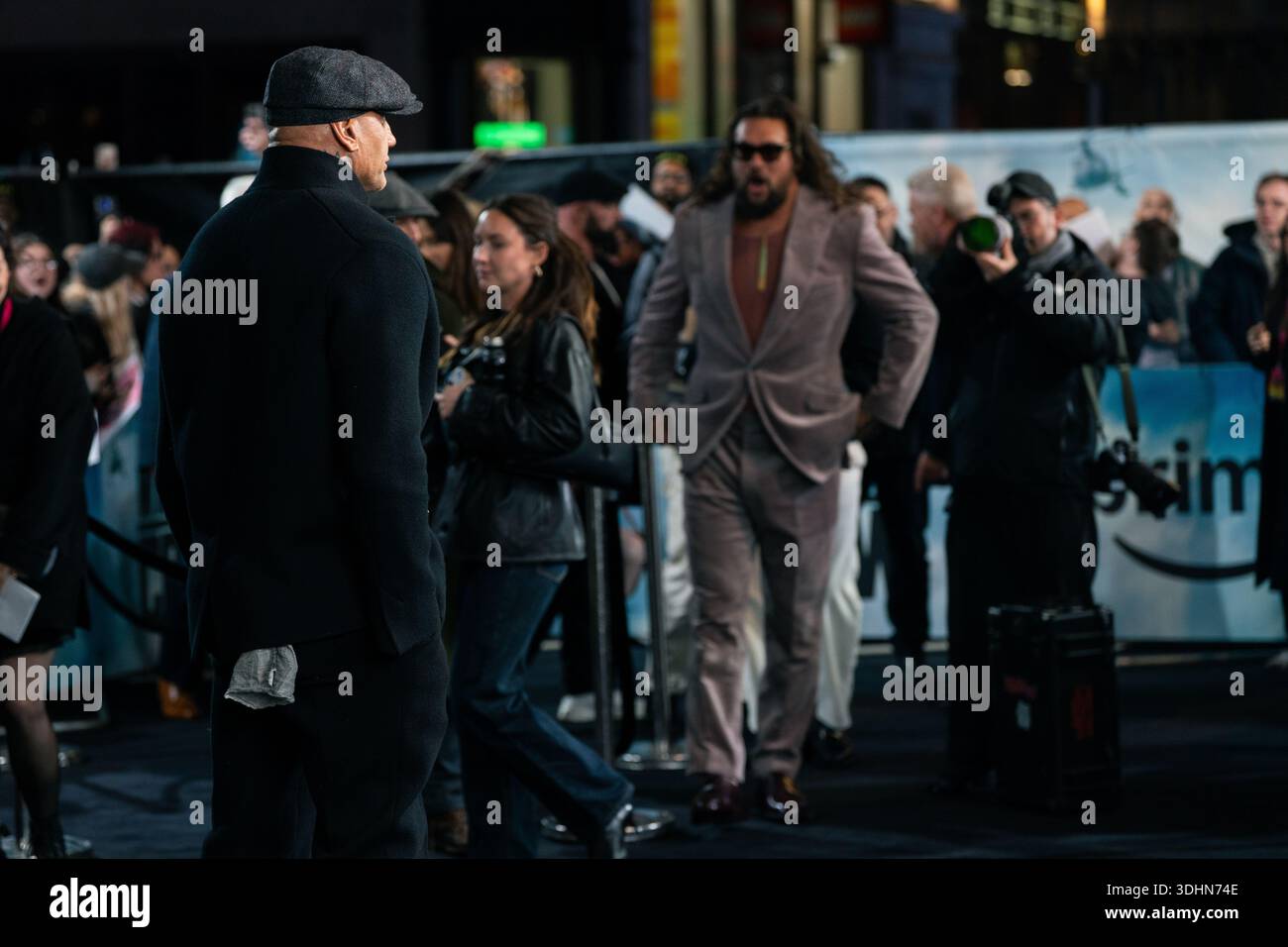 Jason Momoa and Dave Bautista attend "The Wrecking Crew" UK Special ...