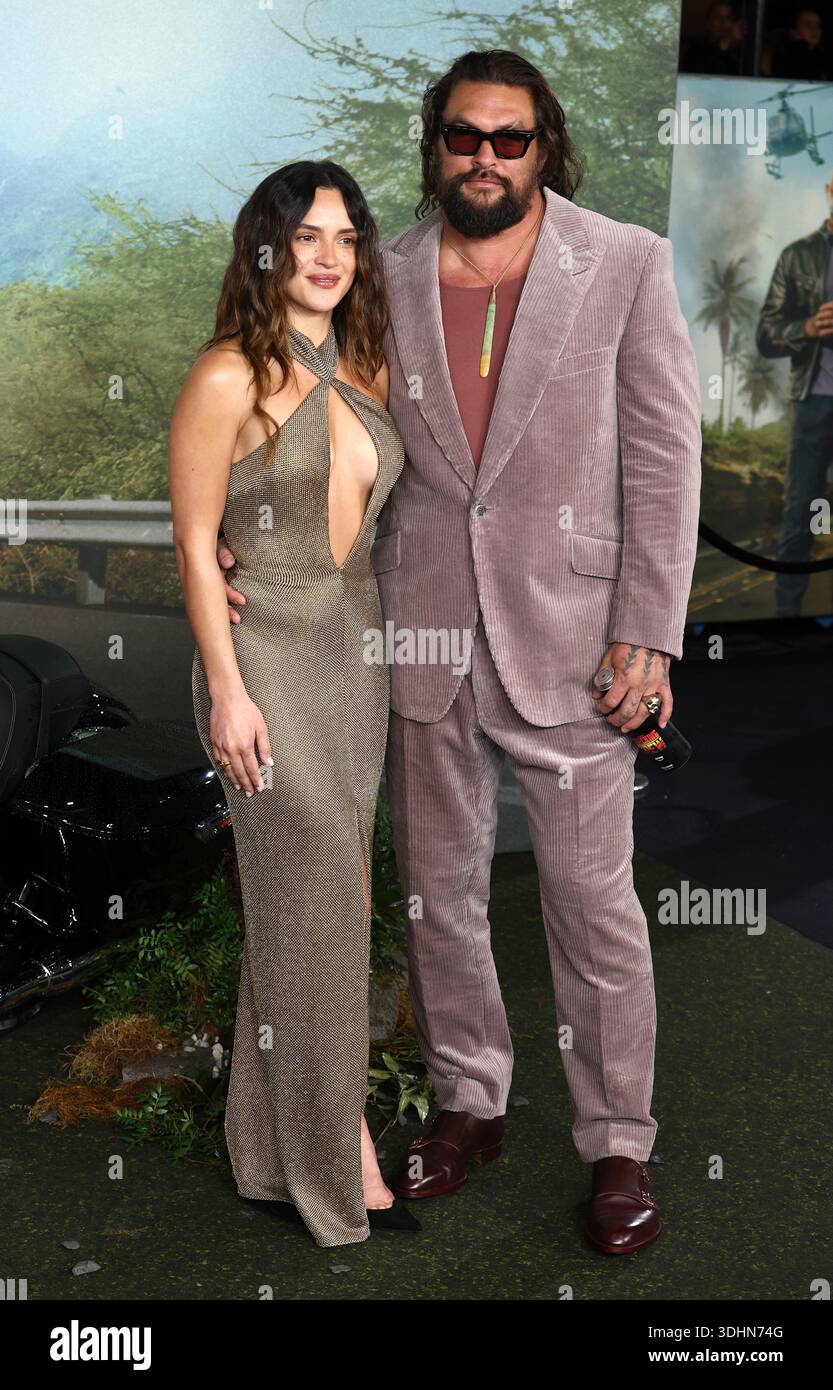 Adria Arjona and Jason Momoa attend The Wrecking Crew UK Special ...