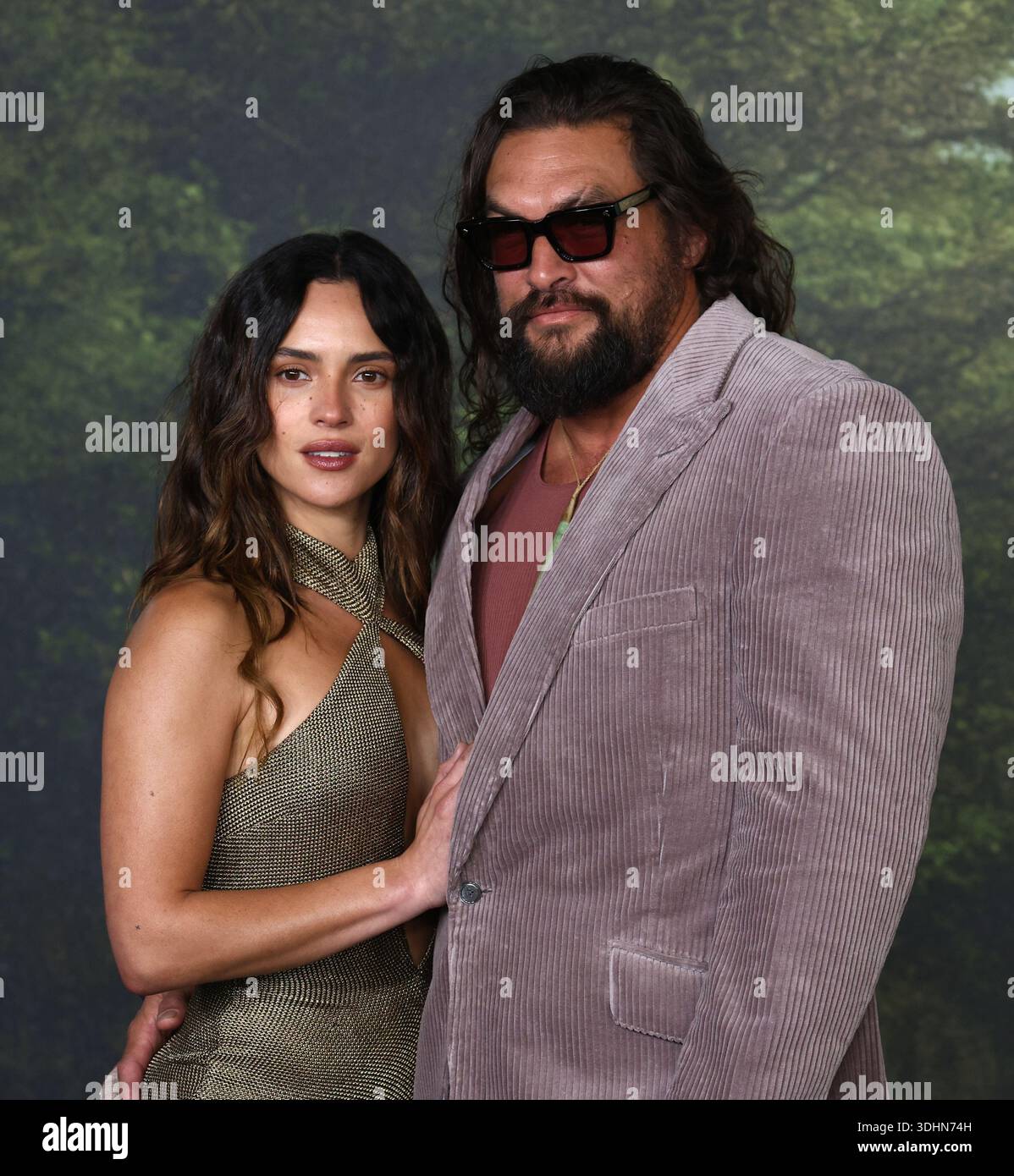 Adria Arjona and Jason Momoa attend The Wrecking Crew UK Special ...