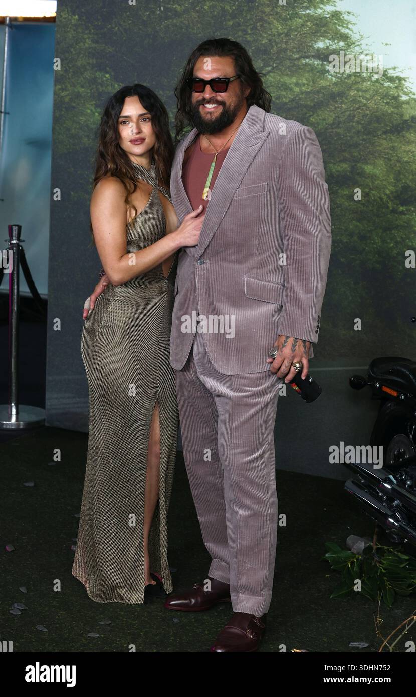 Adria Arjona and Jason Momoa attend The Wrecking Crew UK Special ...