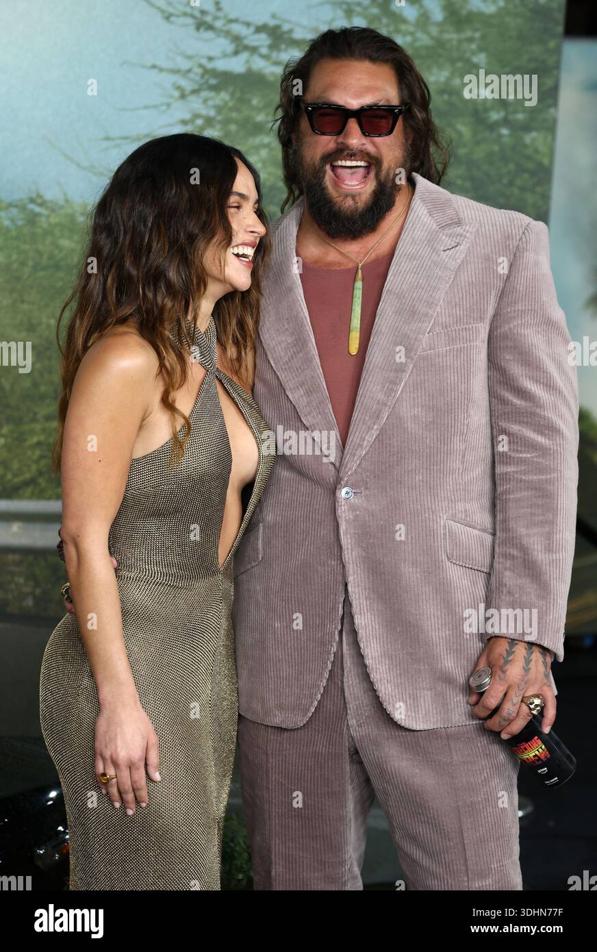 Adria Arjona and Jason Momoa attend The Wrecking Crew UK Special ...