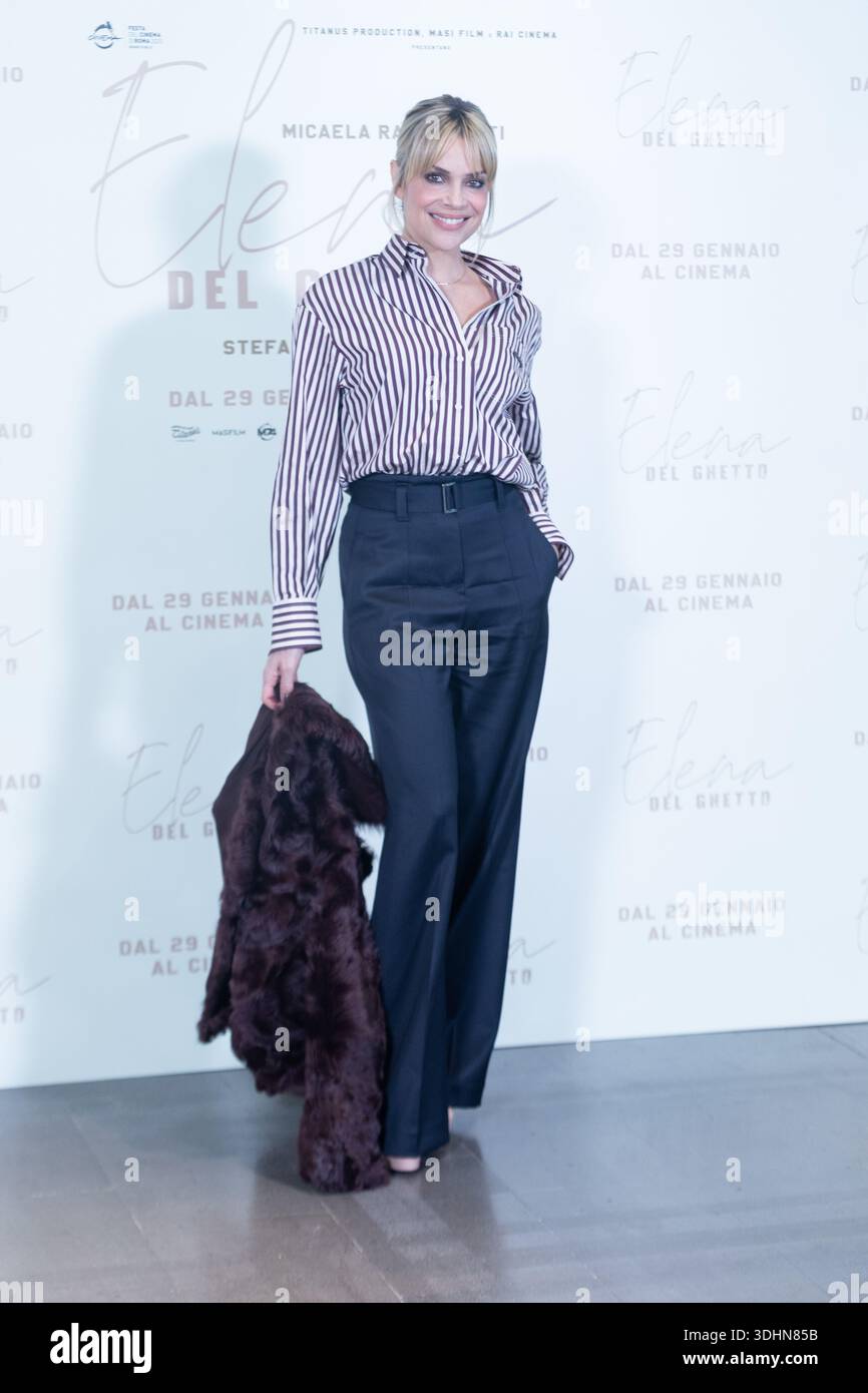 Rome, Italy. 22nd Jan, 2026. 1/22/2026 Actress Micaela Ramazzotti ...