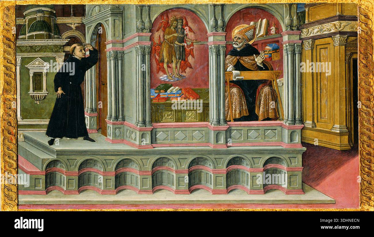 Saint Augustine's Vision of Saints Jerome and John the Baptist by ...