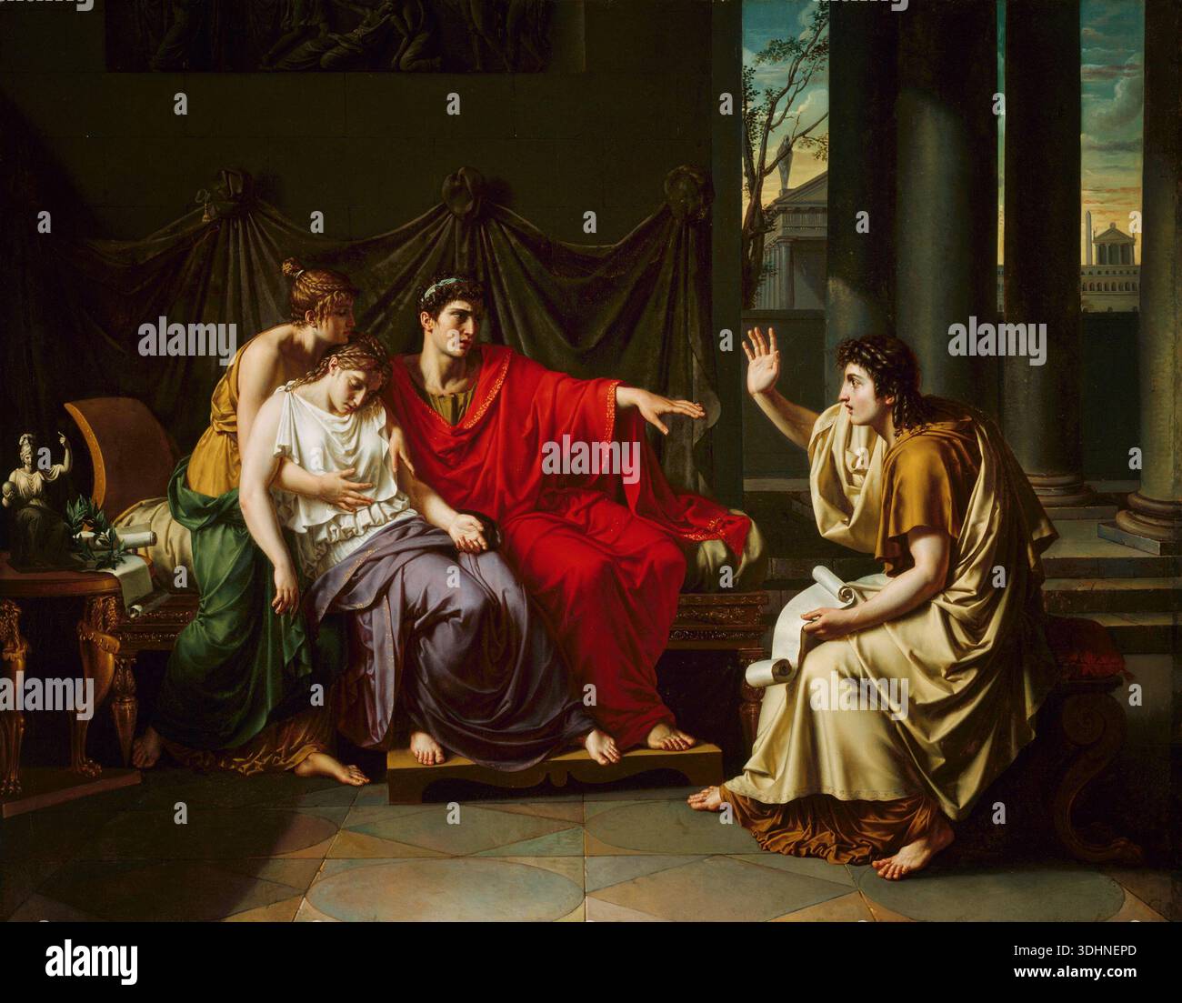 Virgil reading the Aeneid to Augustus, Octavia, and Livia by Jean ...