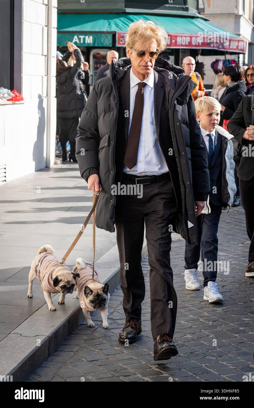 Vernon Bruce Hoeksema is seen outside the PM23 exhibition site, where ...