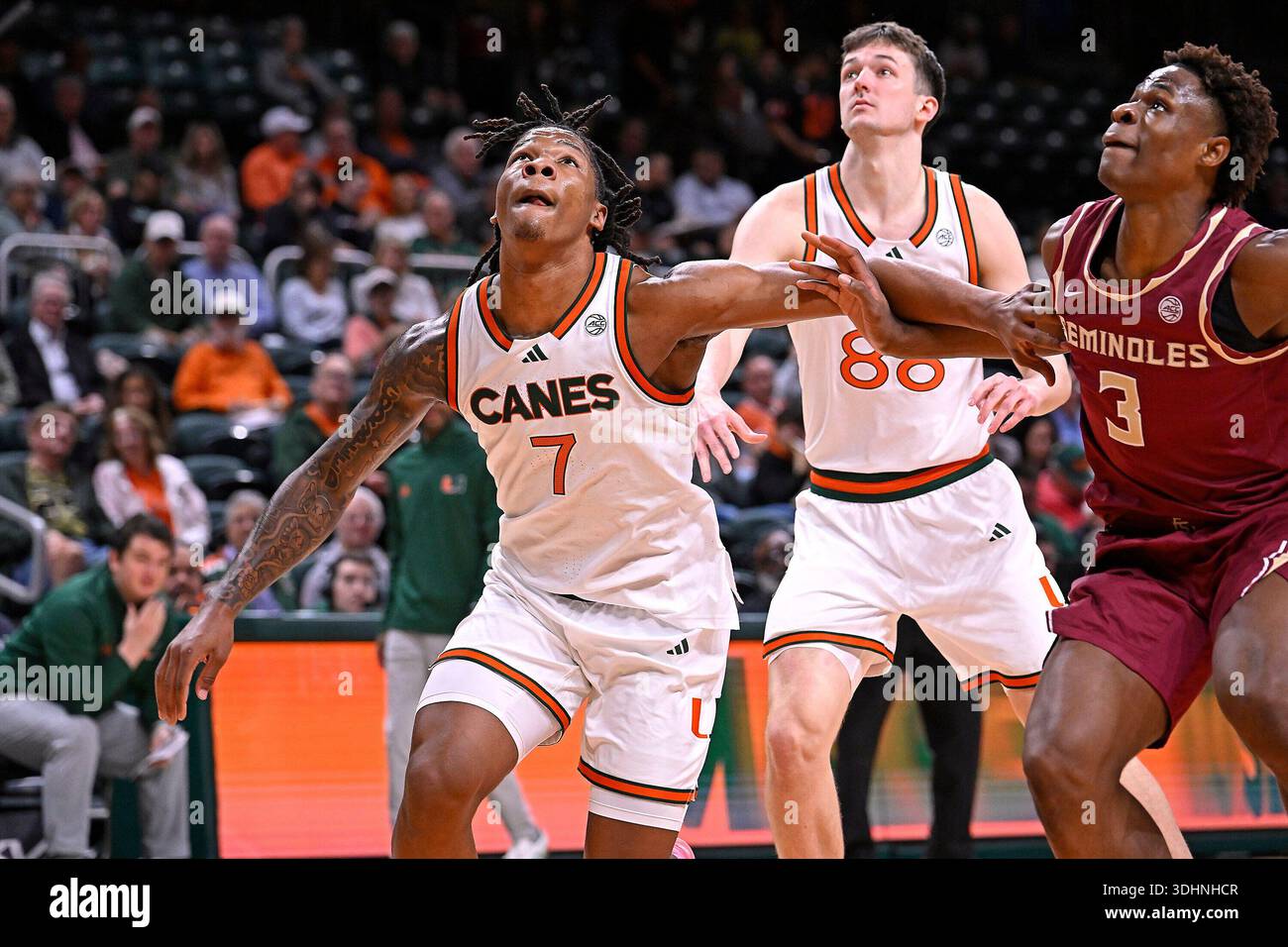 CORAL GABLES, FL - JANUARY 20: Miami forward Shelton Henderson (7 ...