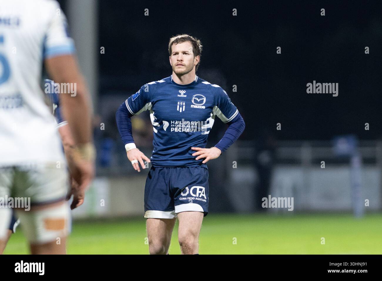 Louis Dupichot of Agen during the Pro D2 match between Agen and ...