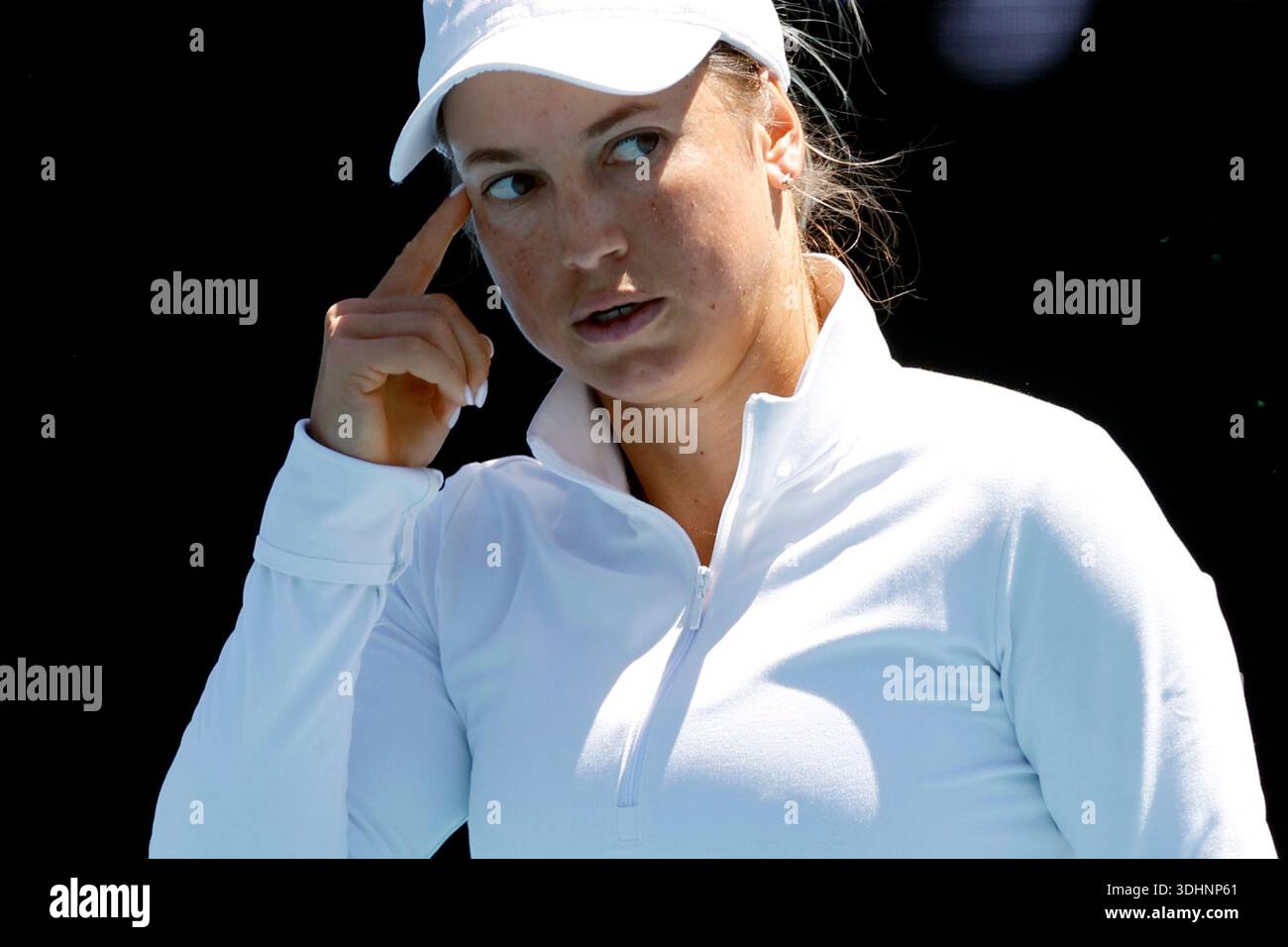 Yulia Putintseva of Kazakhstan during the Women’s 3rd round match ...