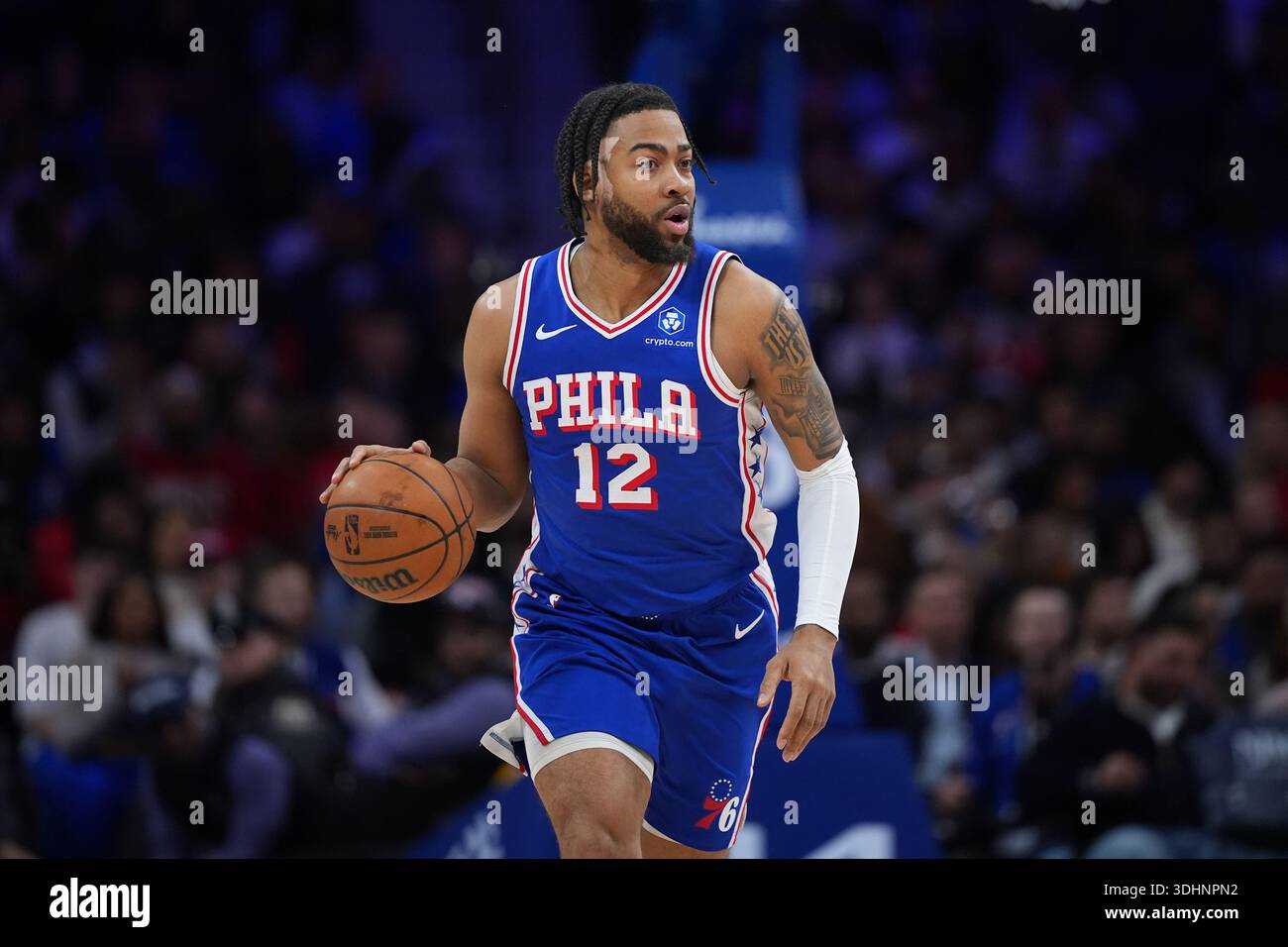 Philadelphia 76ers' Trendon Watford plays during an NBA basketball game ...