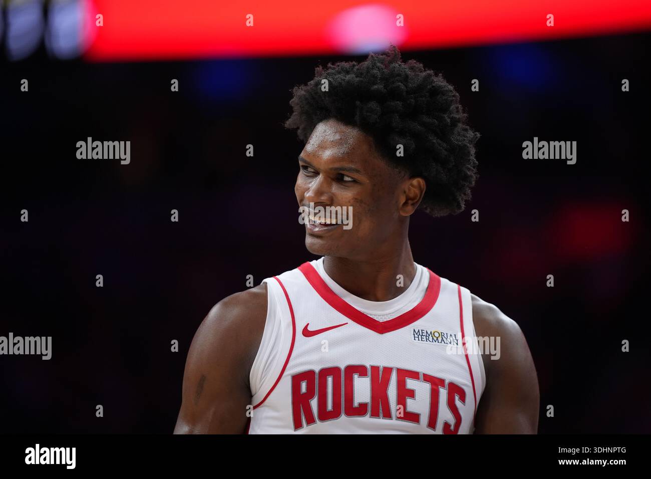 Houston Rockets' Amen Thompson plays during an NBA basketball game ...