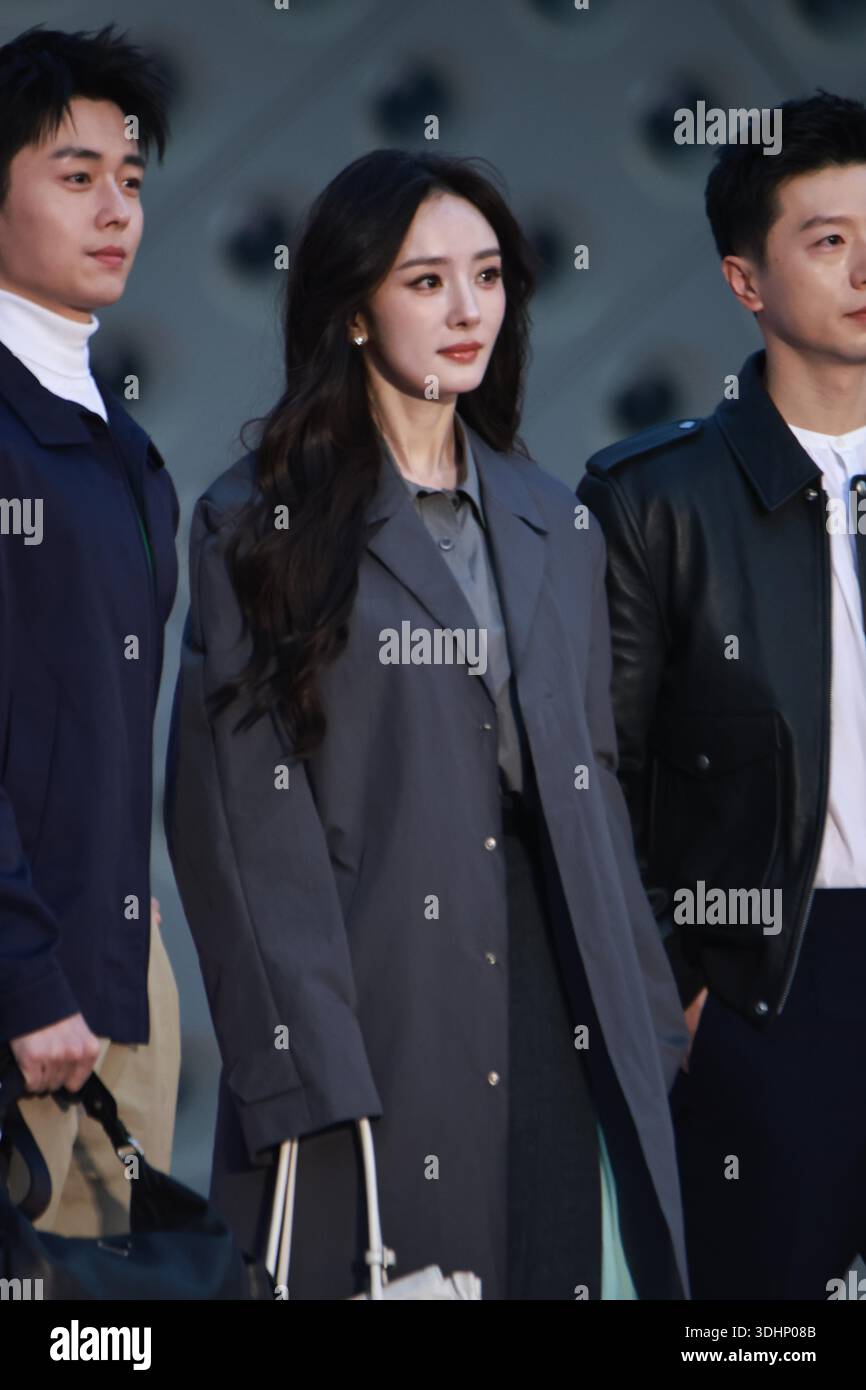 Chinese actress and singer Yang Mi attends a Prada event in Shanghai ...