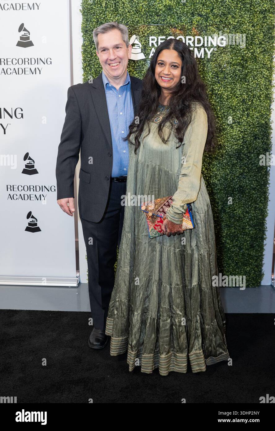 Matthew Minucci and Charu Suri attend Recording Academy New York ...