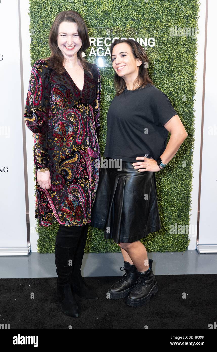 Michelle Holme and Meghan Foley attend Recording Academy New York ...