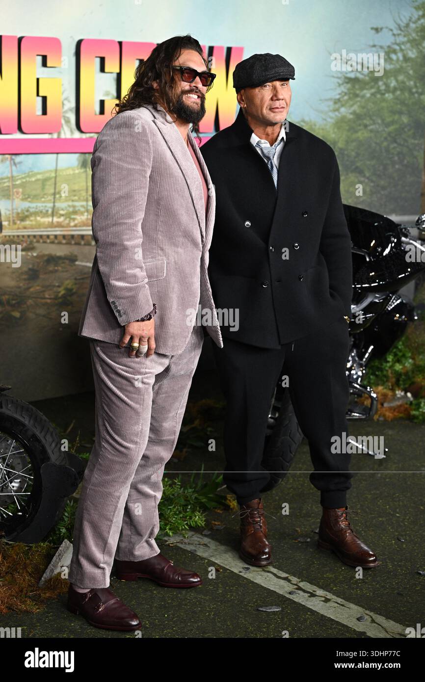 London, UK. 22nd Jan, 2026. Jason Momoa and Dave Bautista attending the ...