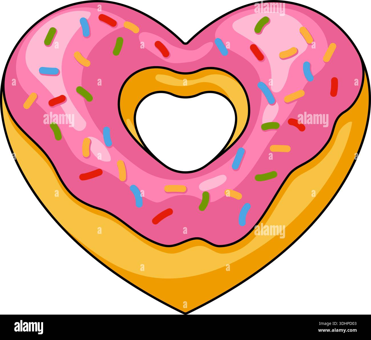 Heart shaped icing Stock Vector Images - Alamy