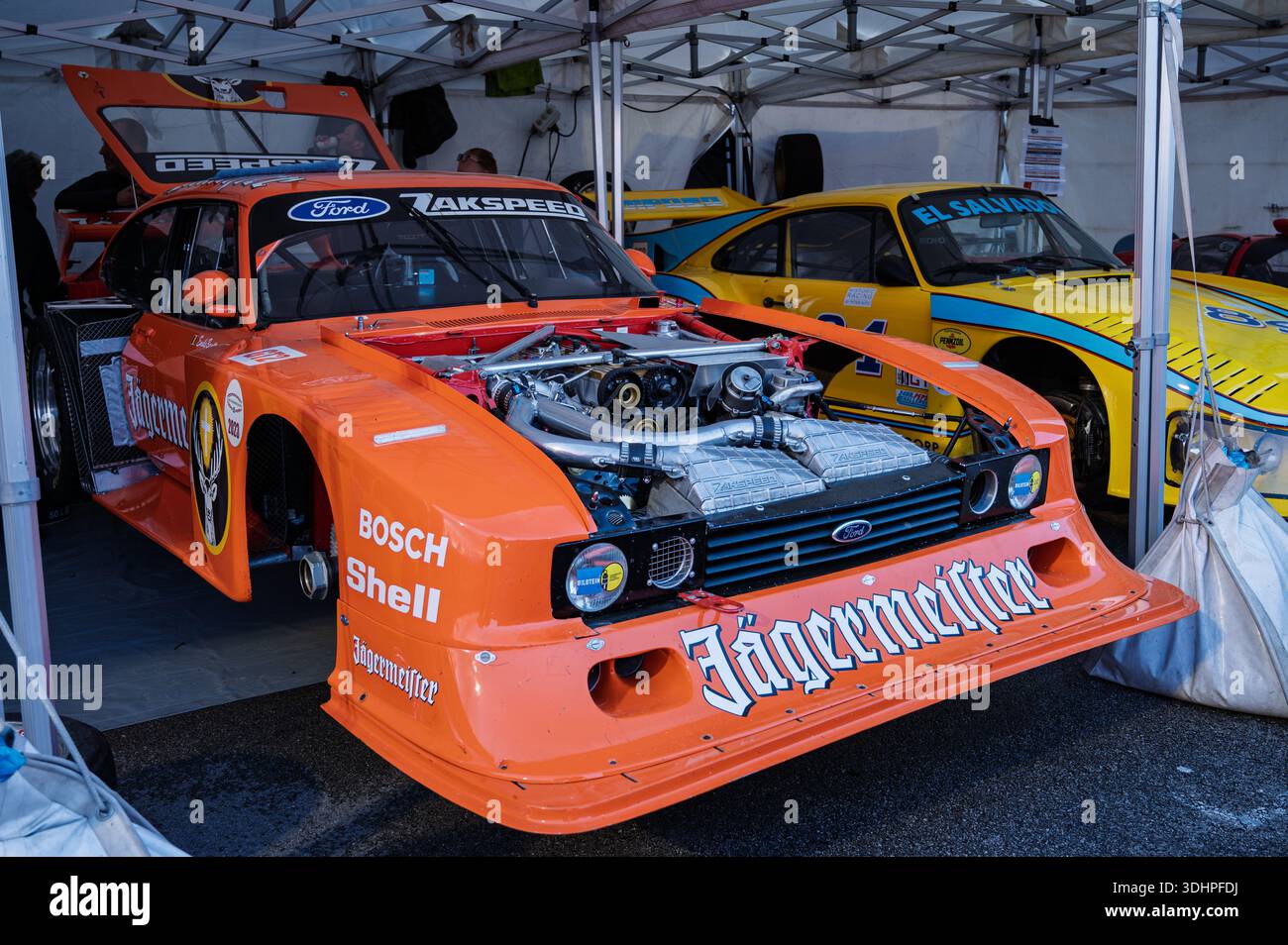 Front view of a spectacular 1981 orange Ford Capri Zakspeed Turbo with ...