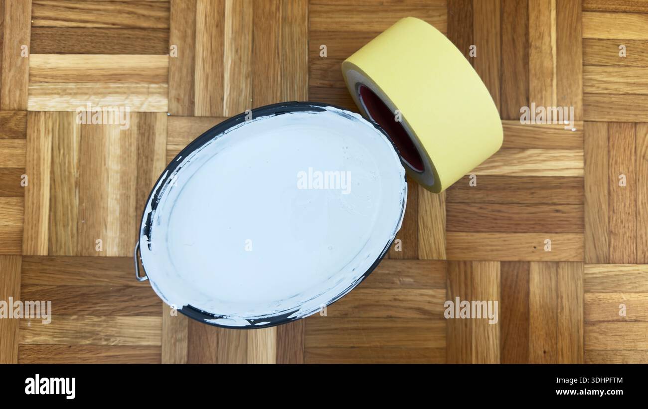 Paint bucket masking tape hi-res stock photography and images - Alamy
