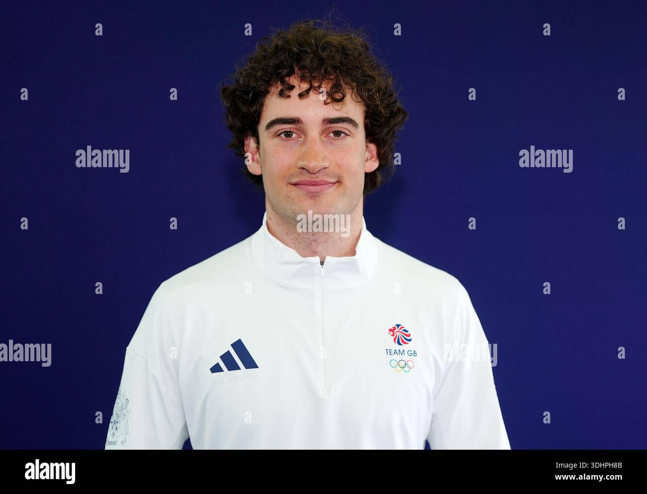 Team GB's Mateo Jeannesson during a kitting out session at the ...