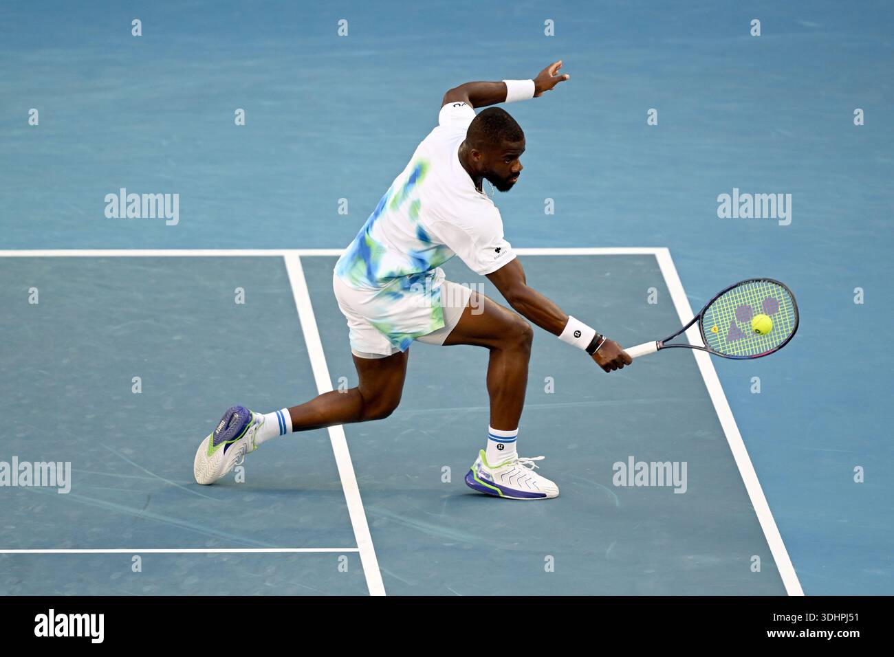 Melbourne, Australia. 23rd Jan, 2026. Frances Tiafoe of the USA in ...
