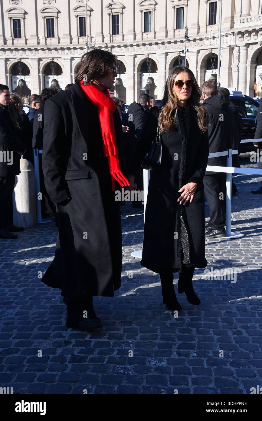 Rome, Death of Valentino Garavani - Funeral in the Basilica of Santa ...