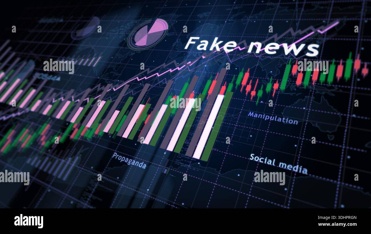 Fake news charts graphs hi-res stock photography and images - Alamy