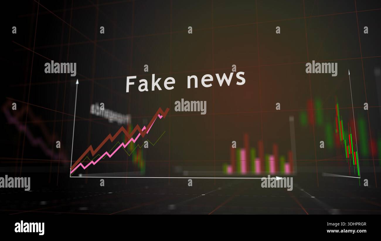 Fake news charts graphs hi-res stock photography and images - Alamy