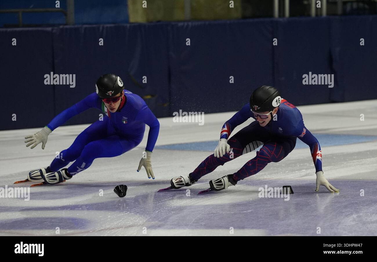Team GB's Niall Treacy during the Winter Olympics send off at the ...