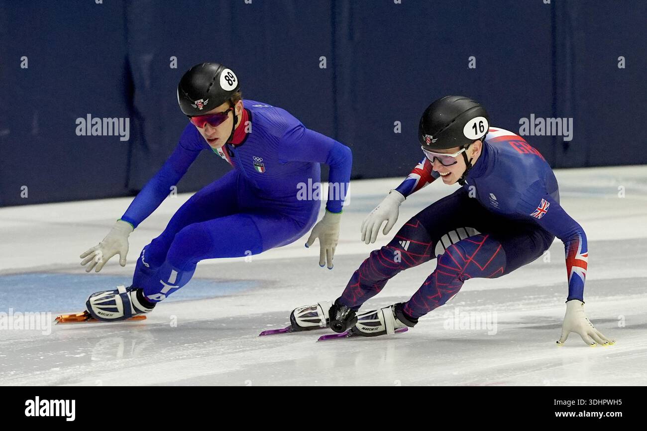 Team GB's Niall Treacy during the Winter Olympics send off at the ...