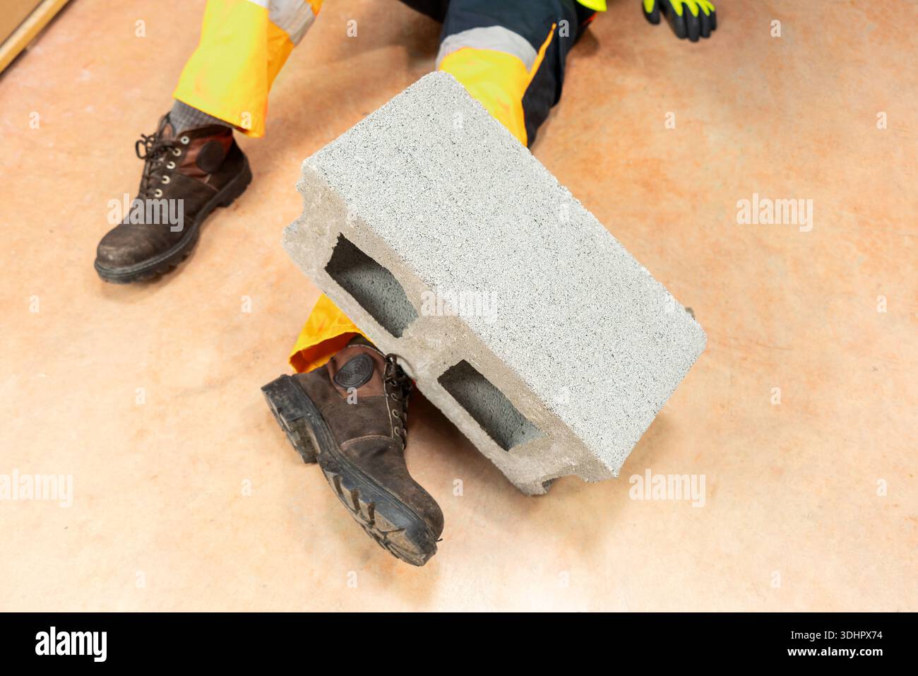 Person lying on floor hi-res stock photography and images - Alamy