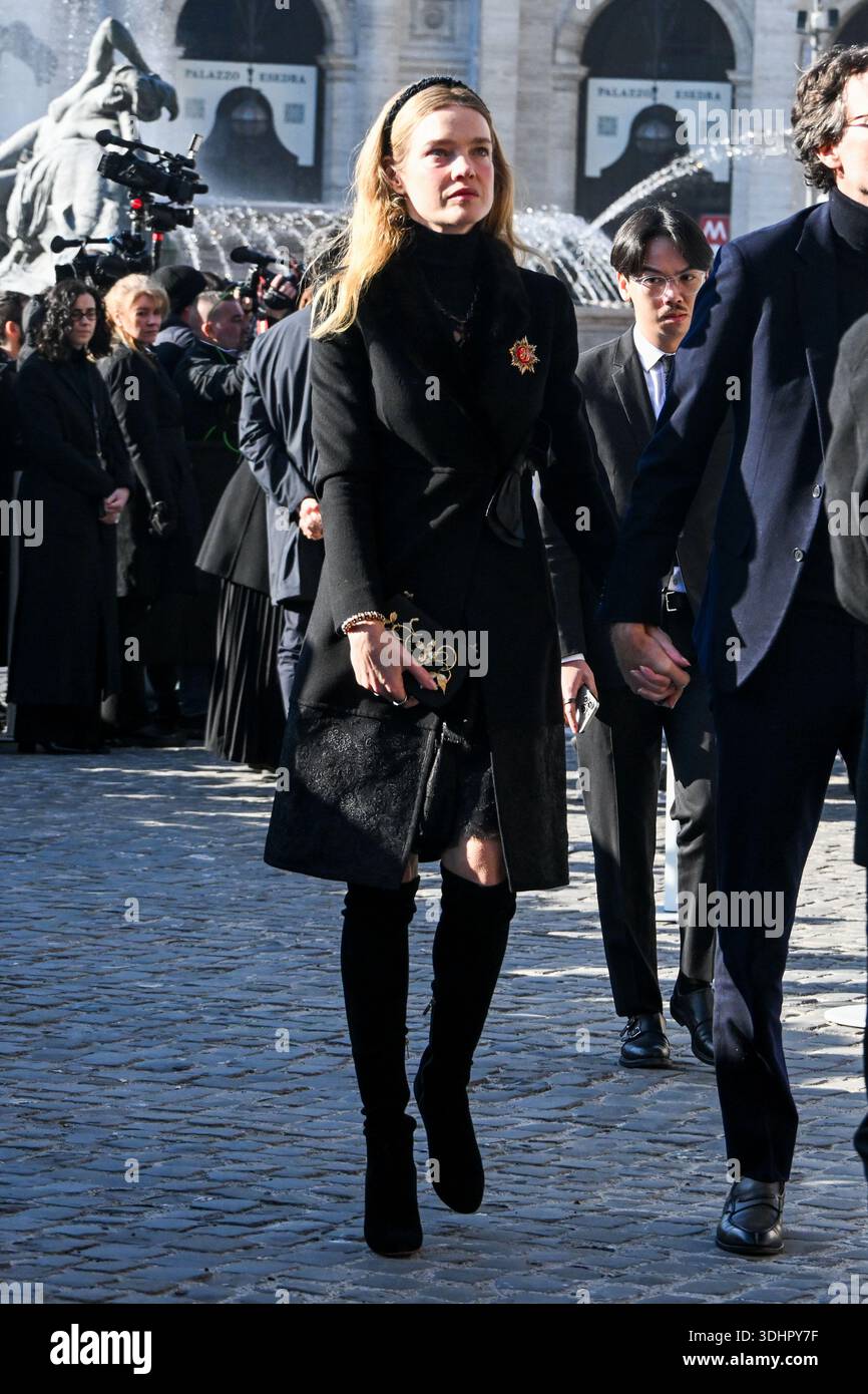 Rome, Death of Valentino Garavani - Funeral in the Basilica of Santa ...