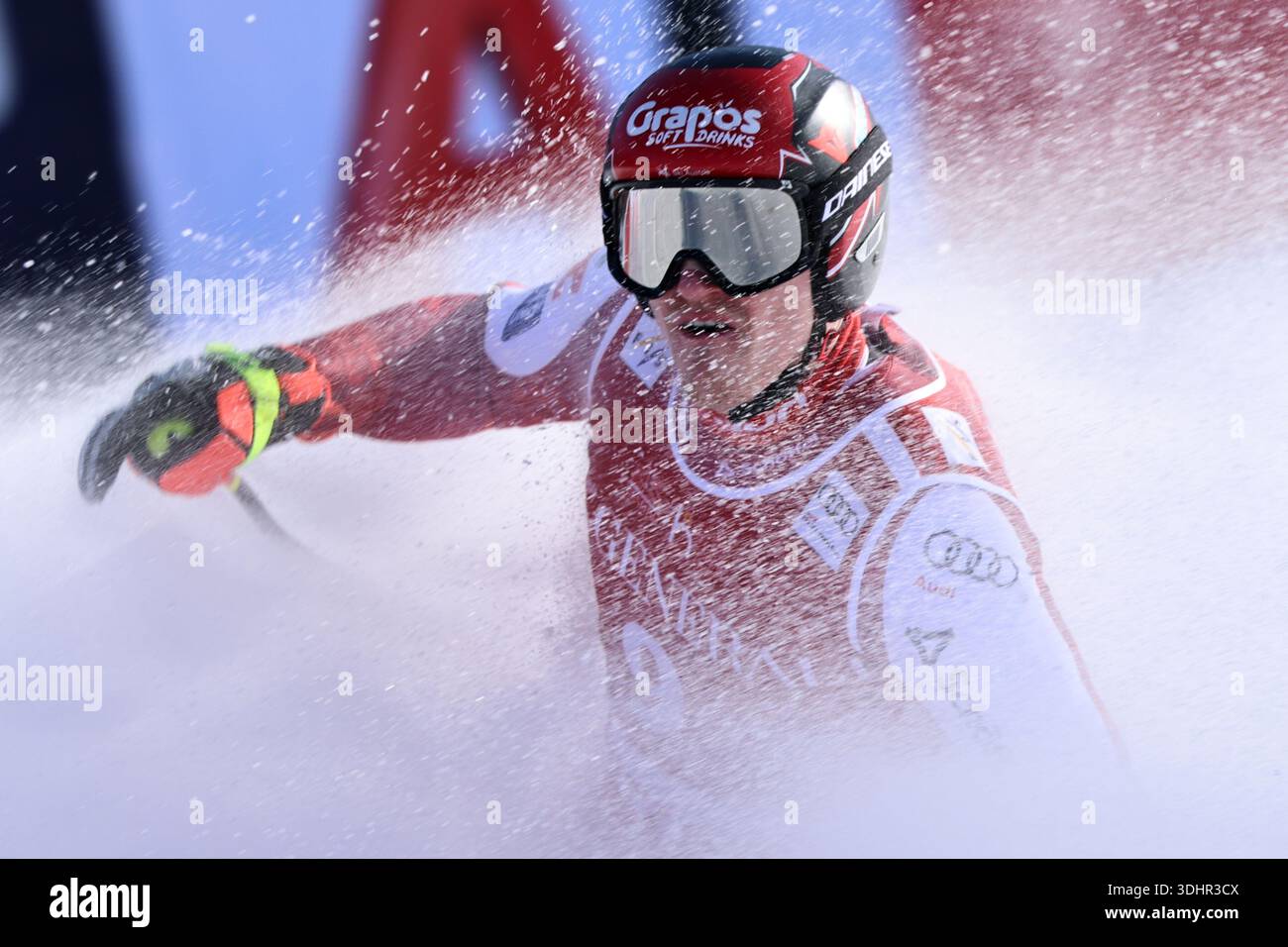 Austria's Stefan Babinsky reacts at finish line during a men's World ...